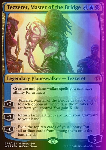 MTG Tezzeret, Master of the Bridge (275/330) War of the Spark LP FOIL ...