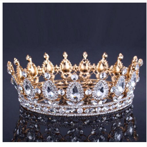 Crown King Queen Medieval Tiara Costume Accessories Wedding Dress ...