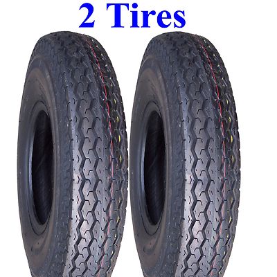 TWO Trailer TIRES 4.80-12 480-12 480x12 4.80x12 Boat Camper Deestone ...