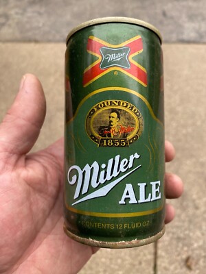 Vintage Miller Ale Milwaukee 12oz Steel Pull Tab Top Beer Can | eBay