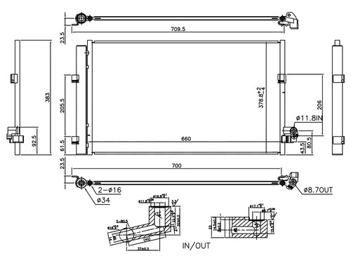 AC Air Conditionné Radiateur Condenseur 64539364258 Ch Pour BMW 7 G11 ...