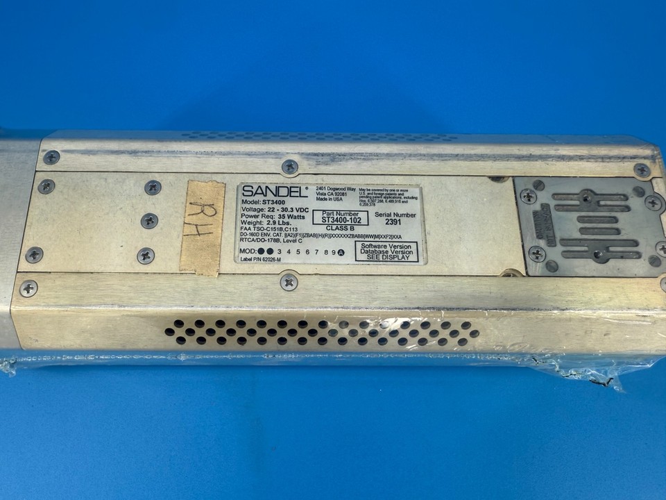 Sandel ST3400 Class B TAWS RMI P/N ST3400-102 | eBay
