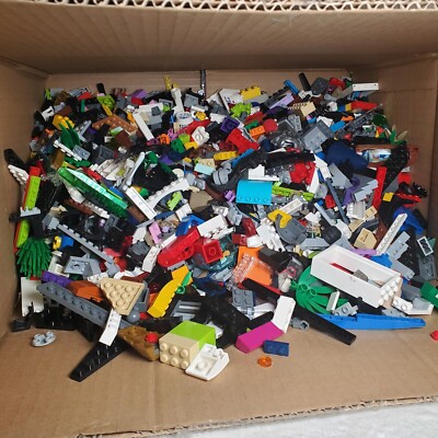 8 lb Pound Bulk Lot Of Assorted Loose Genuine LEGO Bricks Random Mix ...
