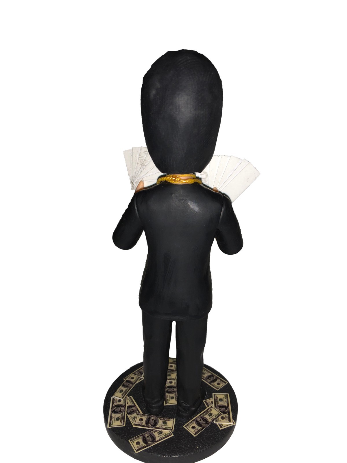 BALLING POLYMER CLAY CUSTOM FIGURE W/ MOVING HEAD Money Mula Cash Bands ...