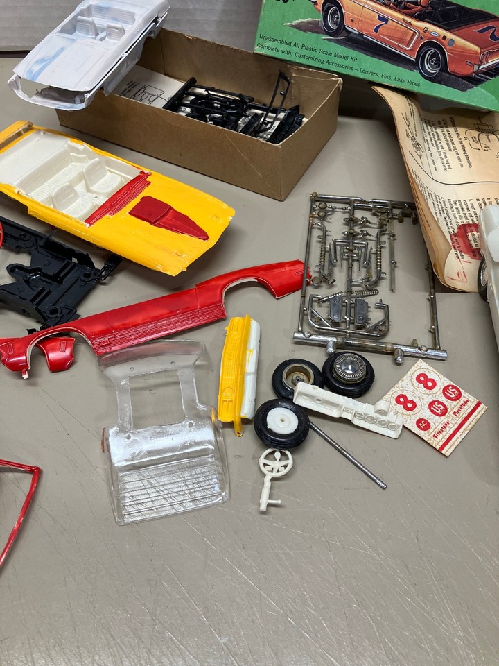 VINTAGE ORIGINAL PALMER 1960/70'S JUNKYARD LOT BUILT UP KITS & EMPTY ...