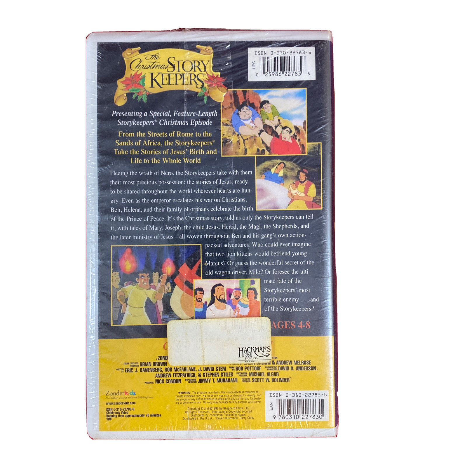 Vintage The Christmas Story Keepers VHS Brand New Clam Shell ZonderKidz ...