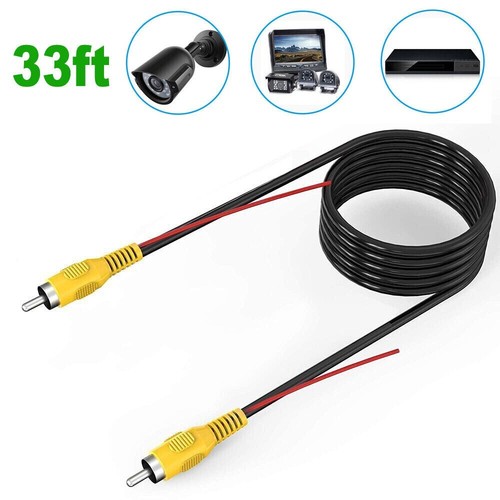 10M Car Reverse Rear View Parking Camera Video RCA Extension Cable Wire ...