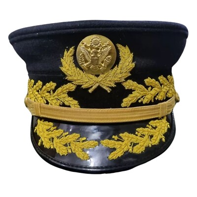 Replica boxed U.S. Army Model 1902 General's Full Dress Visor Cap. | eBay
