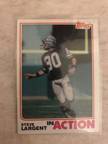 1982 Topps Steve Largent In Action Card #250 Seattle Seahawks 1.00 ...