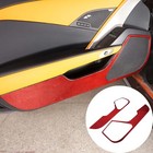 Red Carbon Car Door Panel Anti-kick Trim All-inclusive For Corvette C7 ...