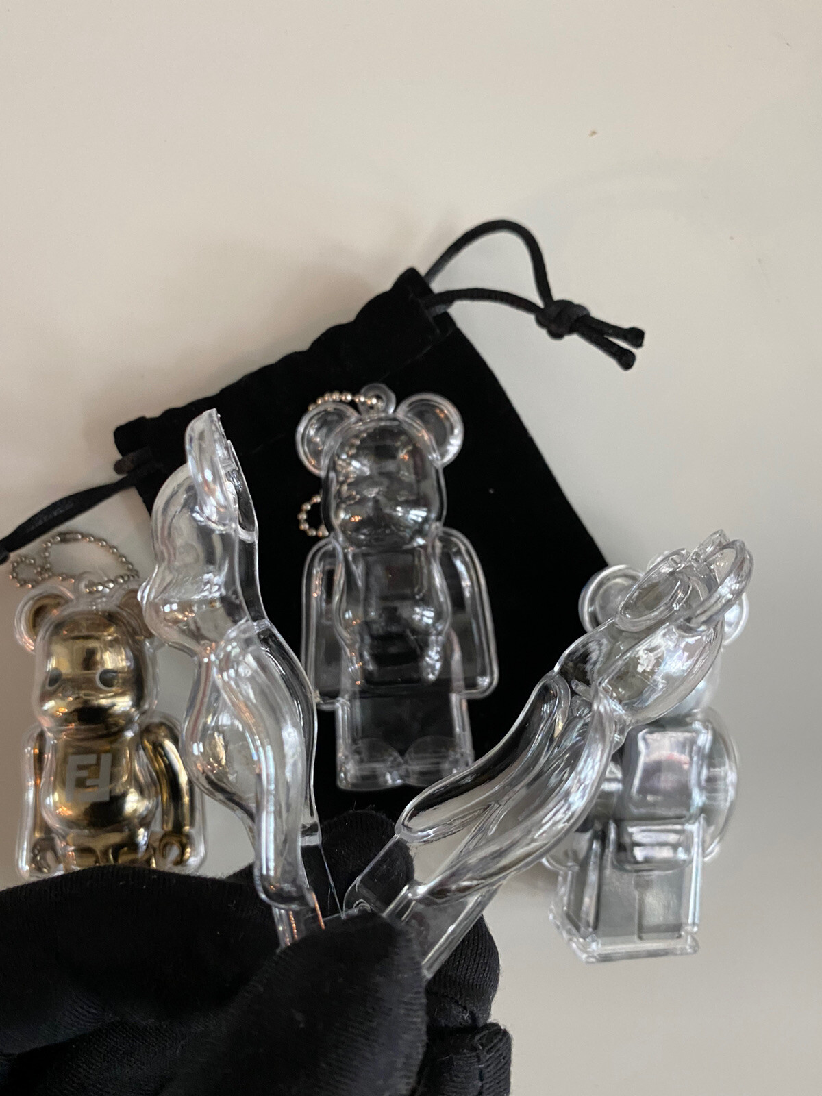 Bearbrick Key Chain 100% Case Display Plastic Box Protection Dustproof ...