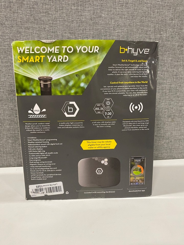 Orbit 57985 B-hyve XR Smart 8-Zone Indoor/Outdoor Sprinkler Controller ...