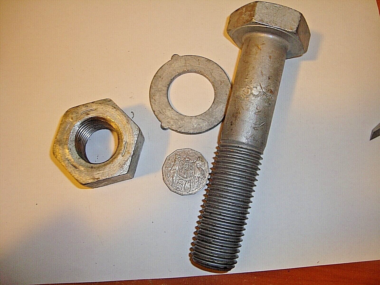 Structural assembly M30 x 150mm Hi-Tensile AS1252 galv finish (per each ...