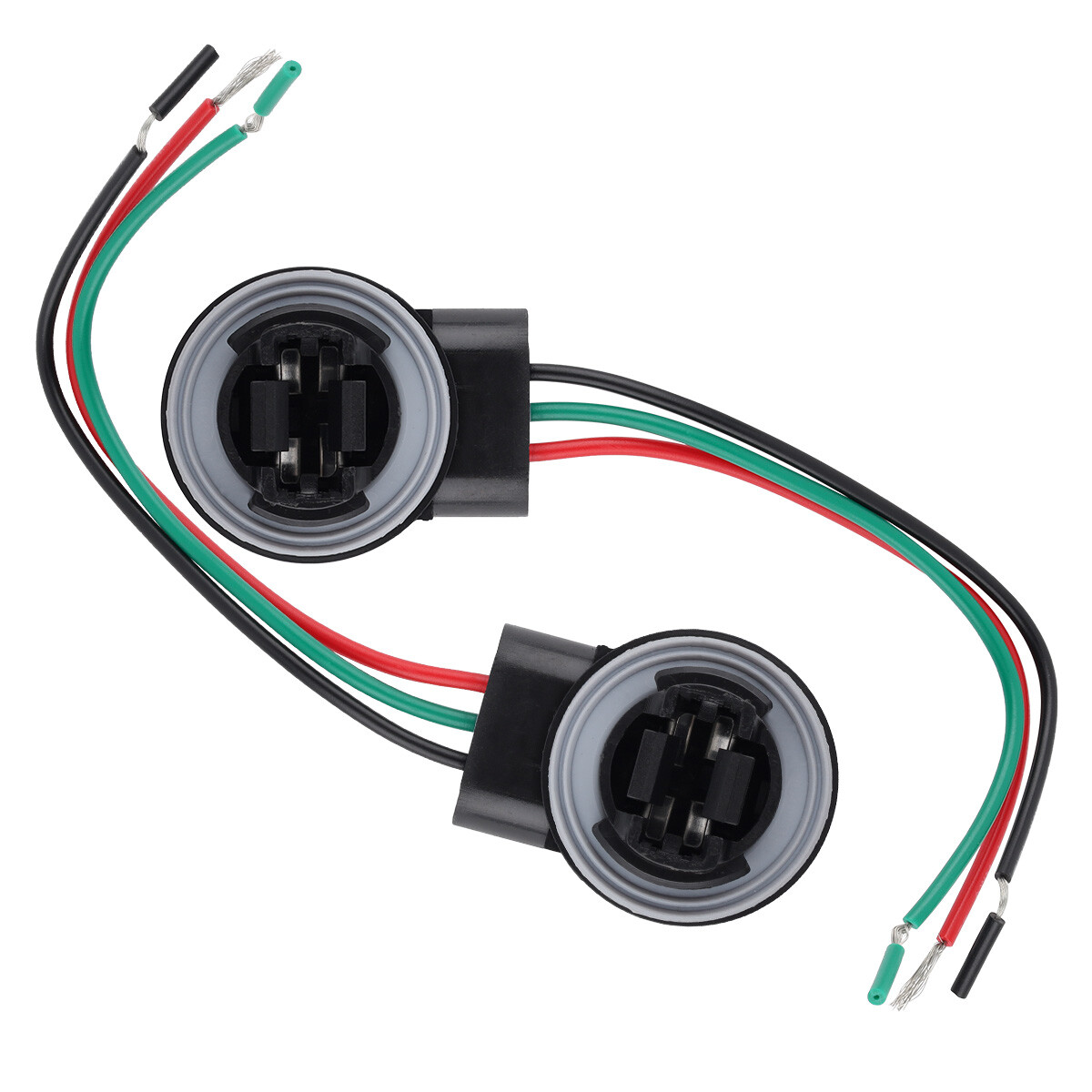 4PCS Universal 3157 S Two Harness Front Turn Signal Pigtail Wire Female ...