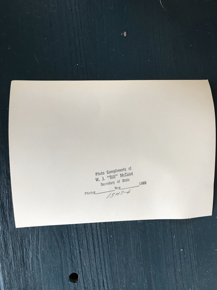 1985 Press Photo Former Secretary of State W.J. “Bill” McCuen Arkansas ...