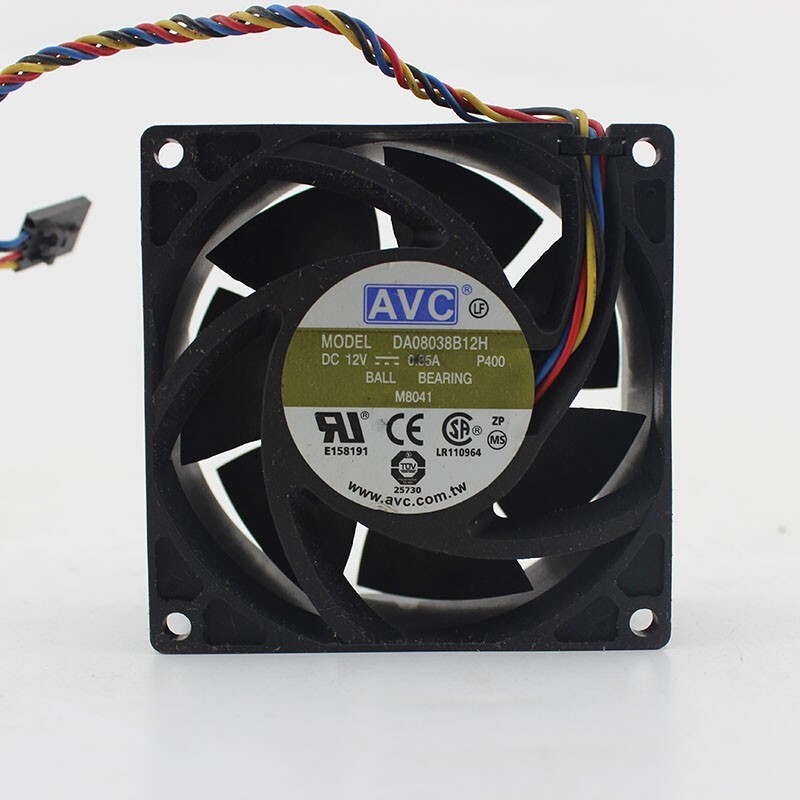 1 PCS AVC Fan DA08038B12H DC 12V 0.85A 8038 8CM 4 wire 5 pin Server ...