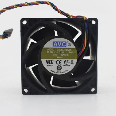 1 PCS AVC Fan DA08038B12H DC 12V 0.85A 8038 8CM 4 wire 5 pin Server ...