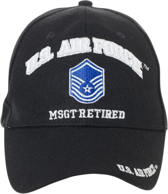 Officially Licensed US Air Force Retired Baseball Cap - Multiple Ranks ...