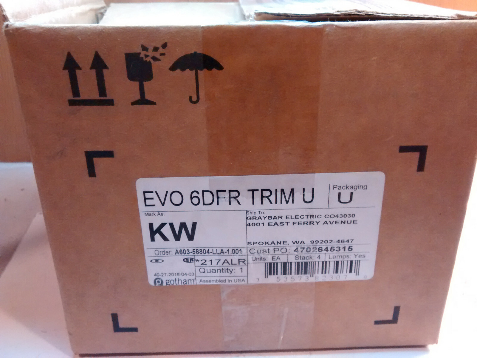 Lithonia Lighting Recessed Downlight Shower TRIM 6" EVO 6DFR TRIM U ...