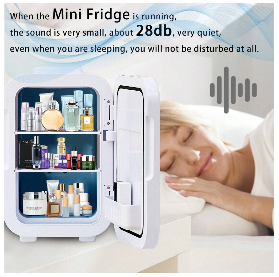 Mini Fridge 10L Portable Table Top Electric Small Cooler Warmer Ice Box ...