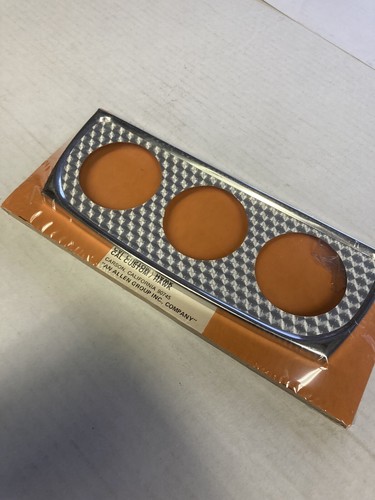 VINTAGE CAL CUSTOM 3 HOLE GAUGE MOUNTING PANEL 2" "FISH SCALES" | eBay