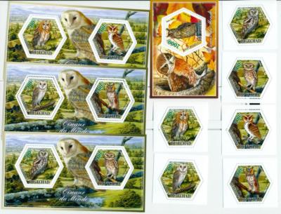 OWLS #2 Birds 16 diff. mini sheets & sets MNH composition #Y34 | eBay