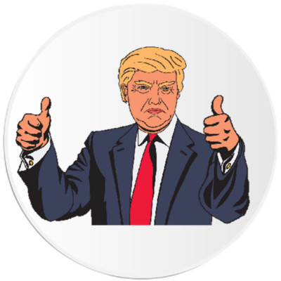 Donald Trump Thumbs Up - 10 Pack Circle Stickers 3 Inch - Republican | eBay