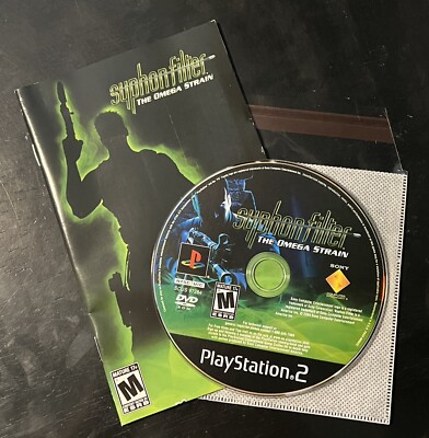 Syphon Filter: The Omega Strain (PS2 2004) GAME DISC & MANUAL - TESTED ...