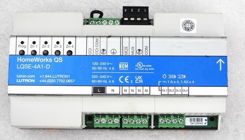 VGC LUTRON HOMEWORKS QS MODEL LQSE-4A1-D INTELLIGENT DIMMING CONTROLLER ...
