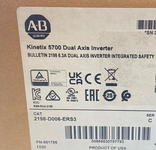 New Sealed AB 2198-D006-ERS3 Kinetix 5700 Dual Axis Inverter ...