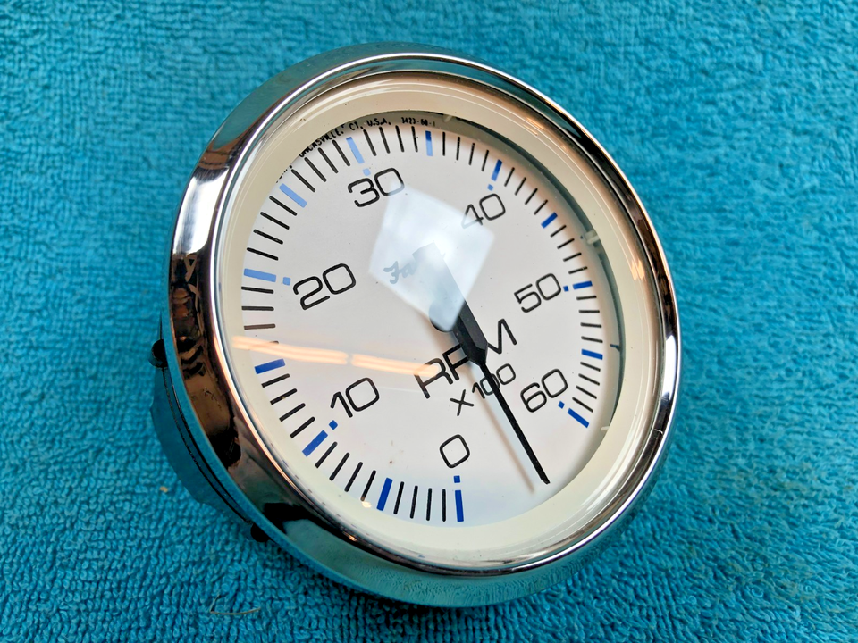 FARIA 6,000 RPM Tachometer Gauge 6K Tach 4 6 8 Cylinder UNTESTED AS-IS ...