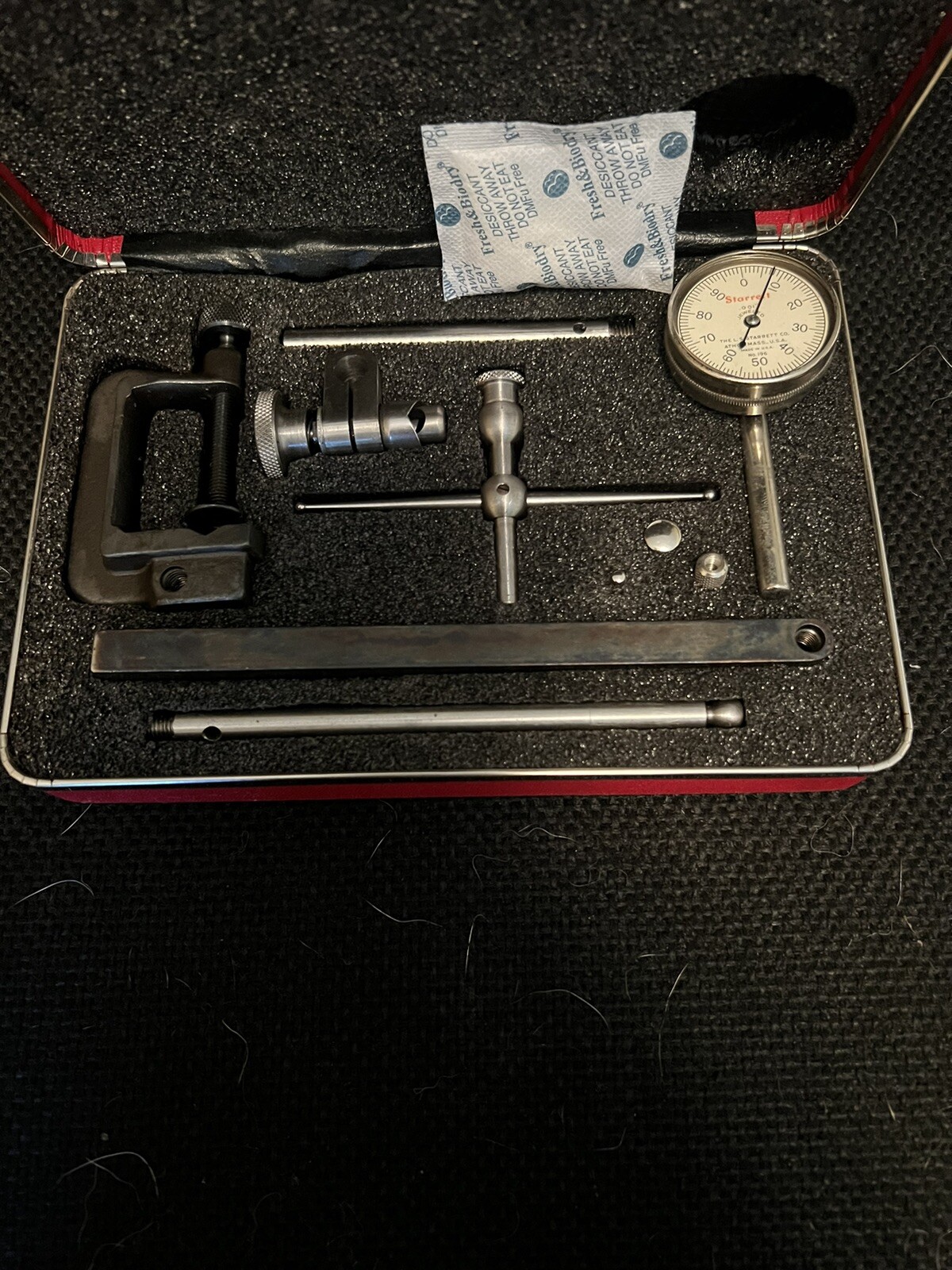 Starrett No 196 A1Z Dial Test Indicator Set w/ Case | eBay