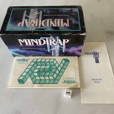 Vintage Mind trap Card Game 1996 Version Ages 12+ Pressman Puzzles ...