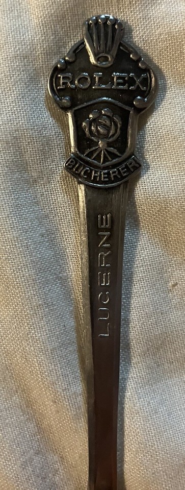 Rolex Lucern Bucherer of Switzerland Collector’s Spoon CB Souvenir Rare ...
