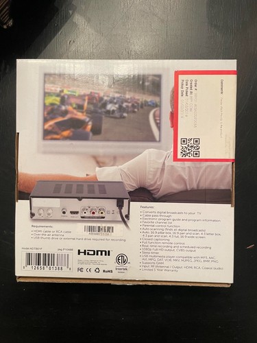 Aluratek Digital TV Converter Box with Digital Video Recorder - Black ...