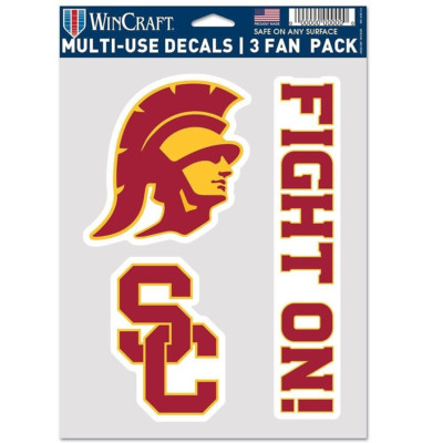 USC Trojans NCAA Multi Use Decal Sticker Sheet-3 Fan Pack *Free ...