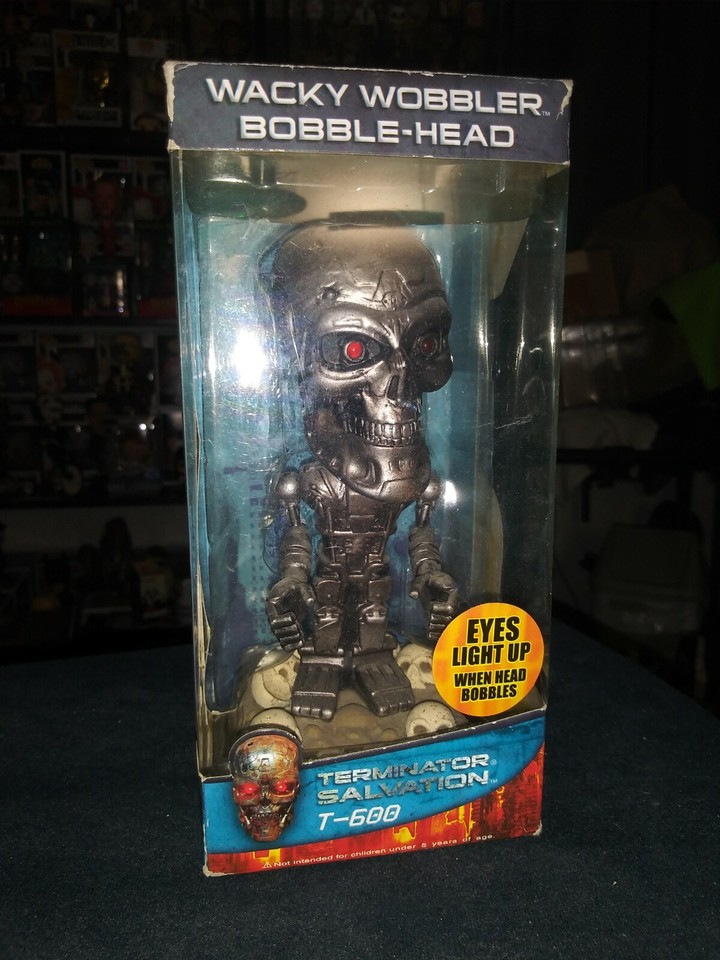 FUNKO WACKY WOBBLER BOBBLEHEAD TERMINATOR SALVATION T-600 LIGHT UP EYES ...