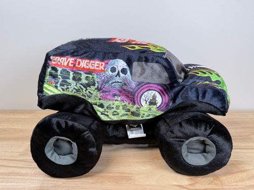 MONSTER JAM Grave Digger Big Plush Truck Toy Plushie Stuffed Animal ...