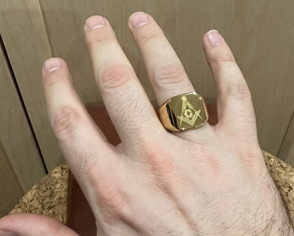 Masonic Ring size 11 Freemasonry Masons | eBay