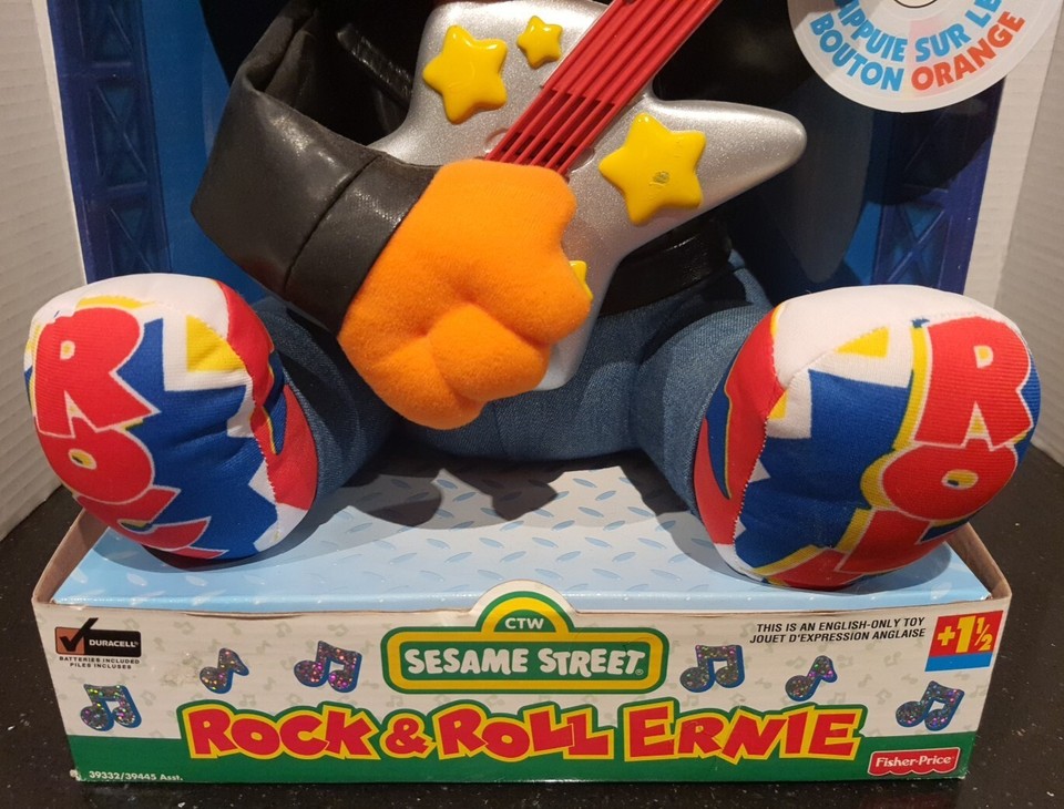 1998 Fisher Price (Tyco) Sesame Street ROCK & ROLL ERNIE (New in Box ...