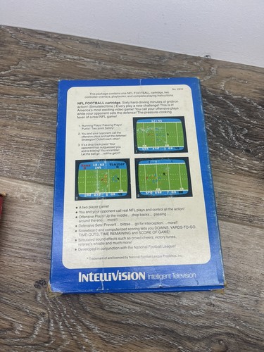 NFL Football (Intellivision, 1980) COMPLETE! TESTED! W/ OVERLAYS! | eBay