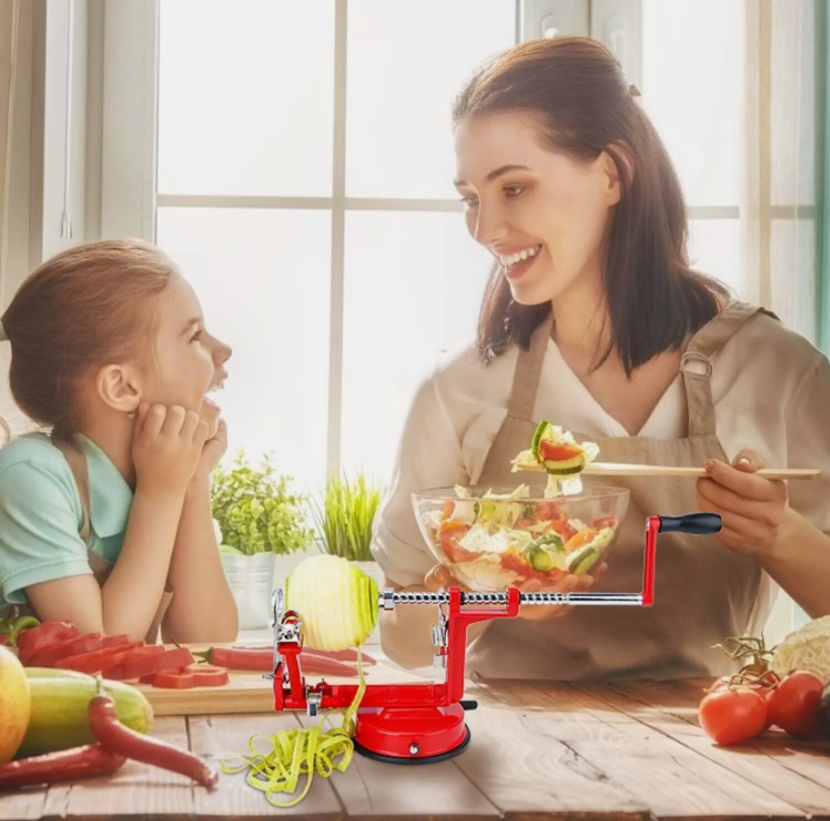 3 in 1 Kitchen Tool Apple Fruit Corer Slicer Peeler Slinky Machine ...