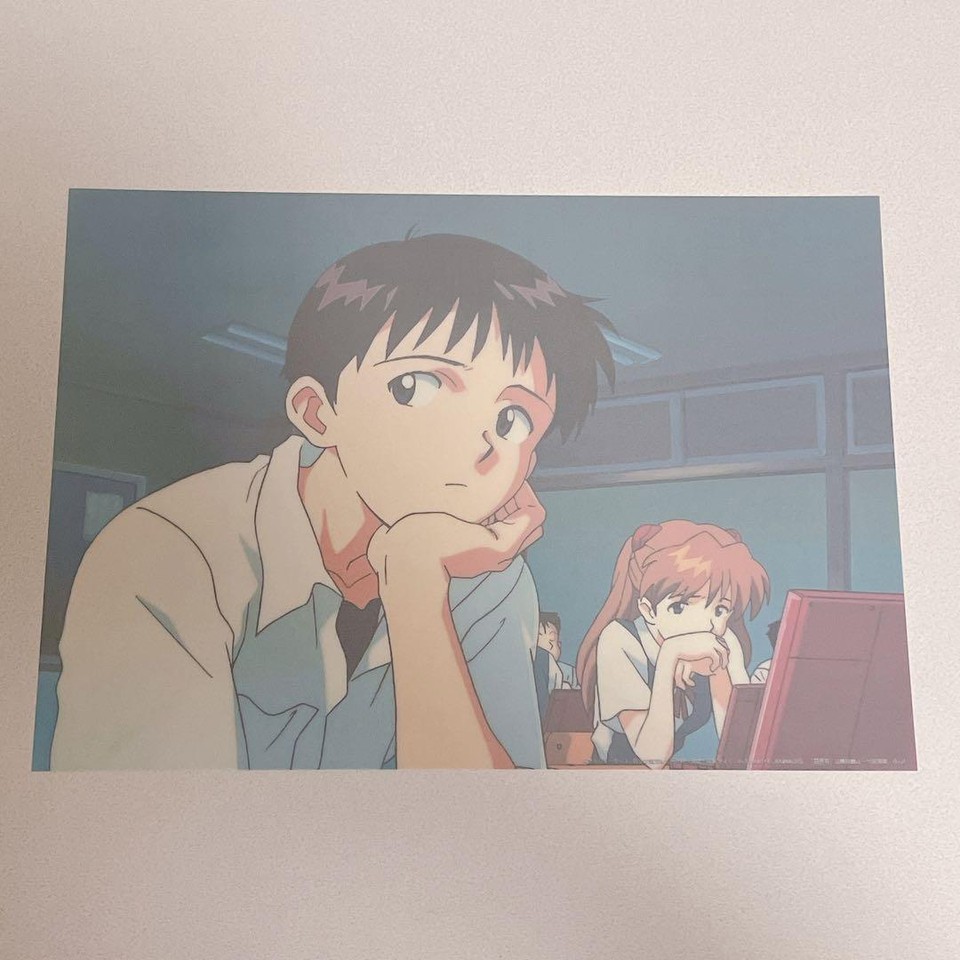 Evangelion Exclusive Anime Cel Shinji Ikari Asuka | eBay