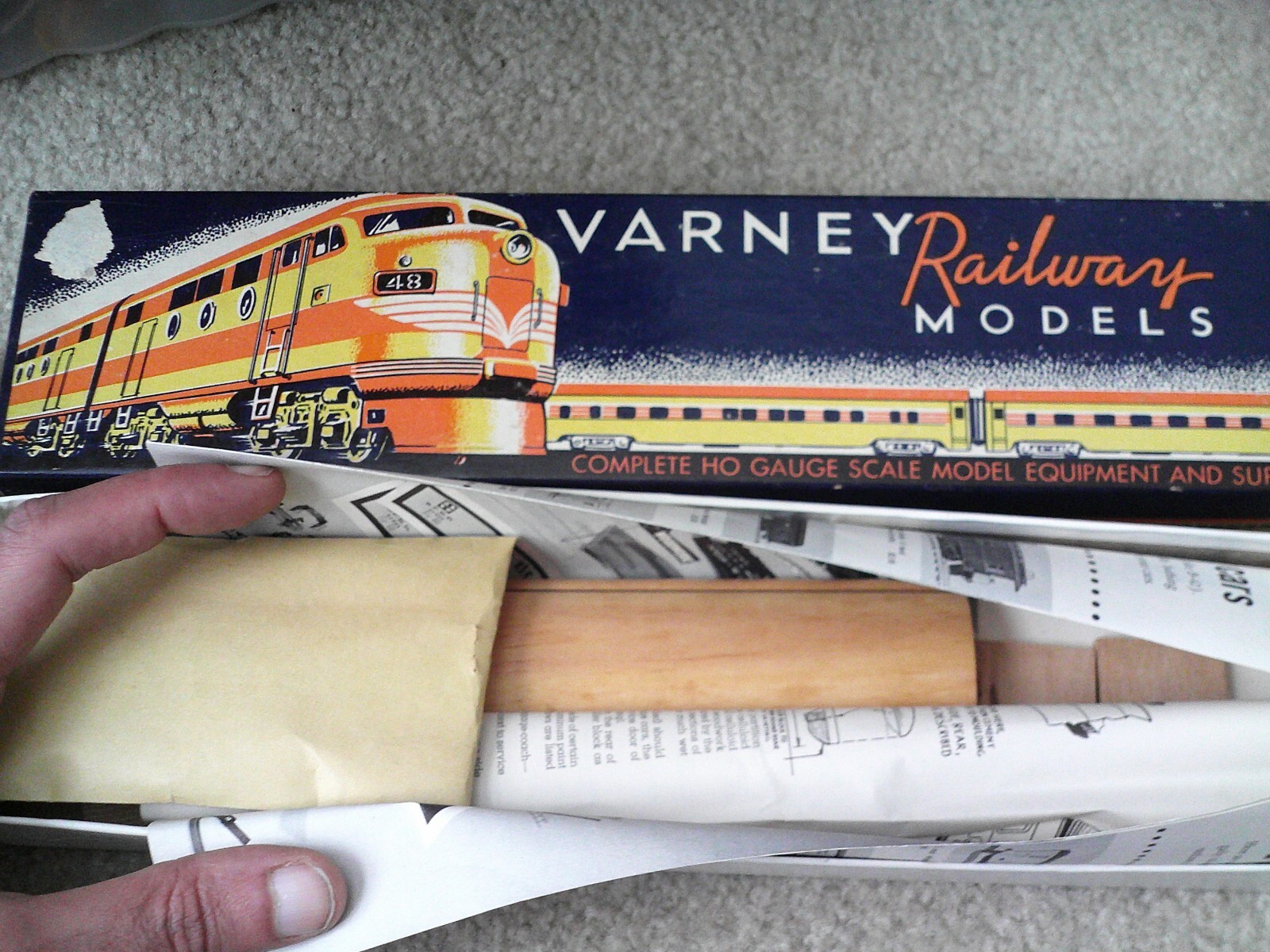 Vintage HO Scale Varney Wood Streamliner PA-4 Day Coach Passenger Car ...