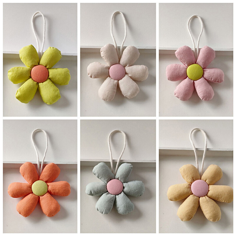 Candy Color Flower Keychain Cute Floral Shape Keyrings For Girl ...