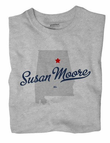 Susan Moore Alabama AL T-Shirt MAP | eBay