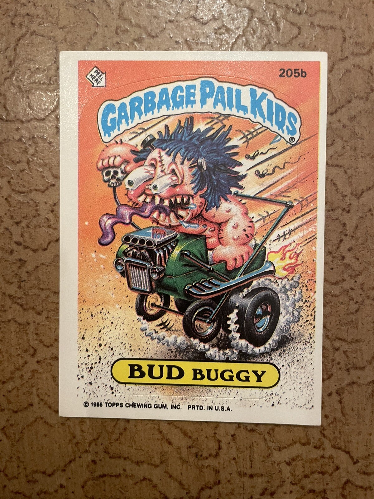 1986 Garbage Pail Kids BUD BUGGY 205b SERIES 5 ORIGINAL GPK Card | eBay