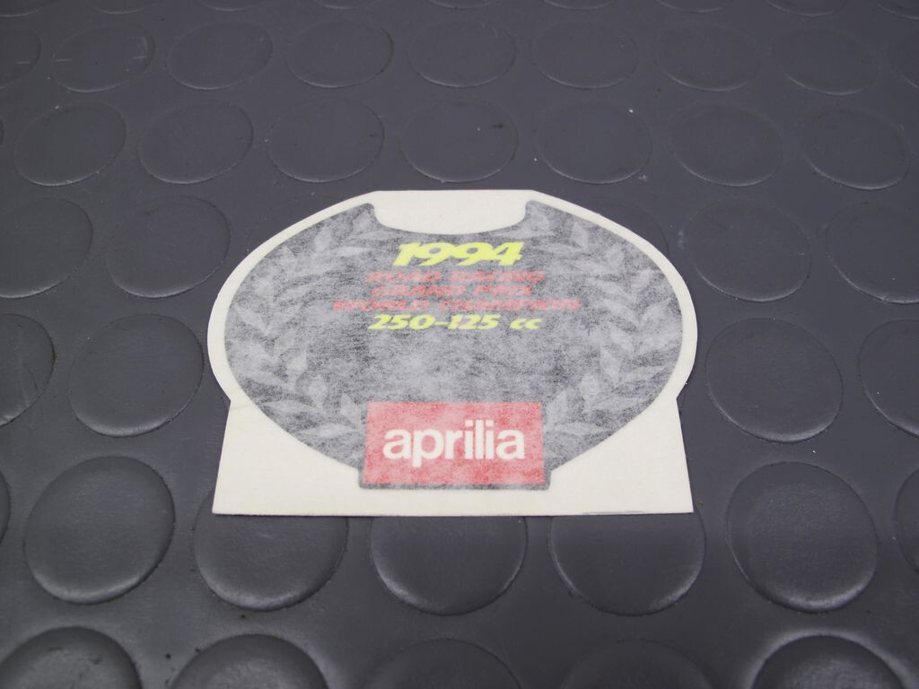 ADESIVO ORIGINALE APRILIA RS 250 RS250 1995 TANK CHESTERFIELD GENUINE ...