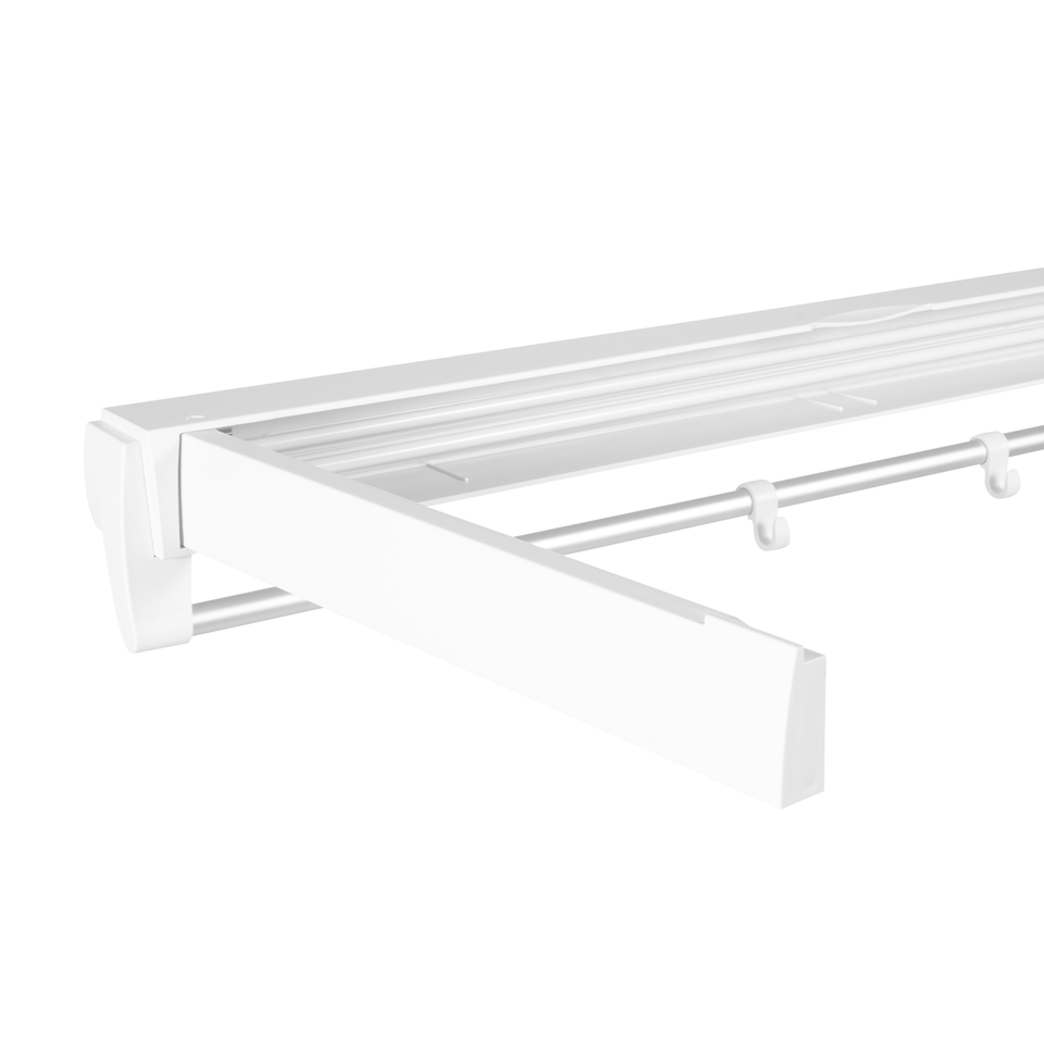 Laundry Drying Rack Wall Mounted Retractable Cloth Dryer Hanger 7 ...