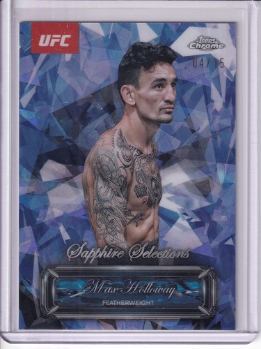 Max Holloway Sapphire Selections PURPLE /15 2025 Topps Chrome Sapphire ...